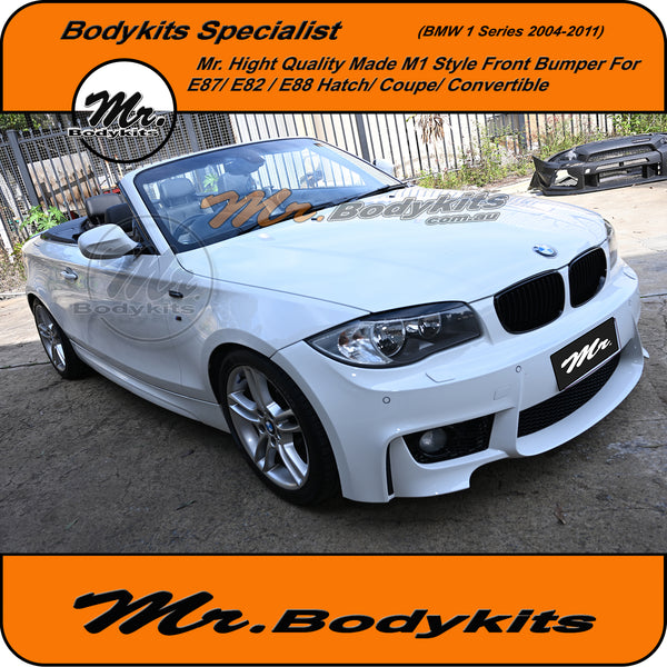 BMW 1 Series E81/ E82/ E87/ E88 1M Style Front Bumper, 2006-2013 Hatch - Mr Bodykits