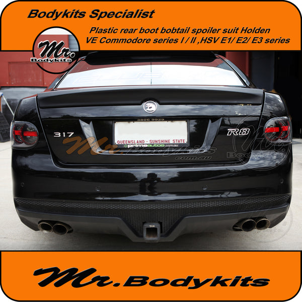 Holden VE Series 1 / 2 / 3 Commodore Plastic Rear Boot Bobtail Spoiler ...