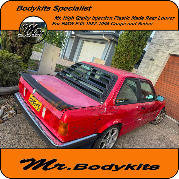 BMW E30 Rear Windshield Louver Blind | Quality Injection Plastic | 198 ...
