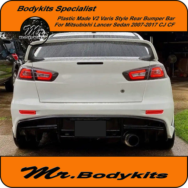 Varis V2 Style Rear Bumper For Mitsubishi Lancer Sedan 07-17 CJ / CF,