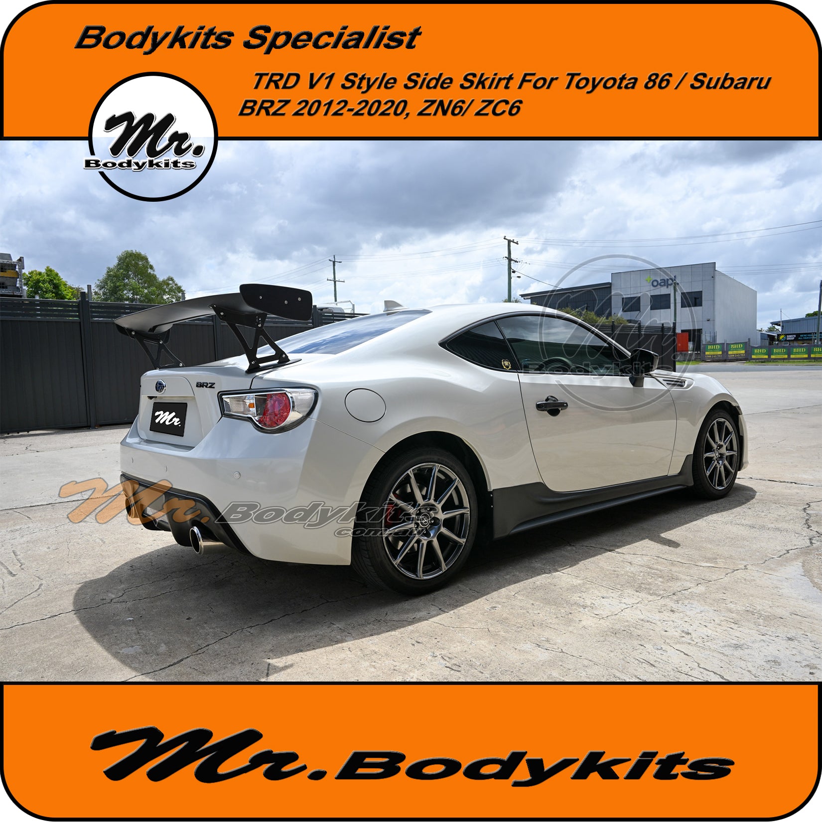 Mr Plastic TRD V1 Side Skirt Bodykits For Toyota 86 / Subaru BRZ 2012- - Mr Bodykits