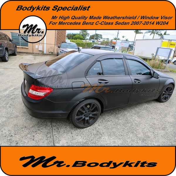 For Mercedes Benz C-Class W204 Quality Weathershields Window Visors Fo ...