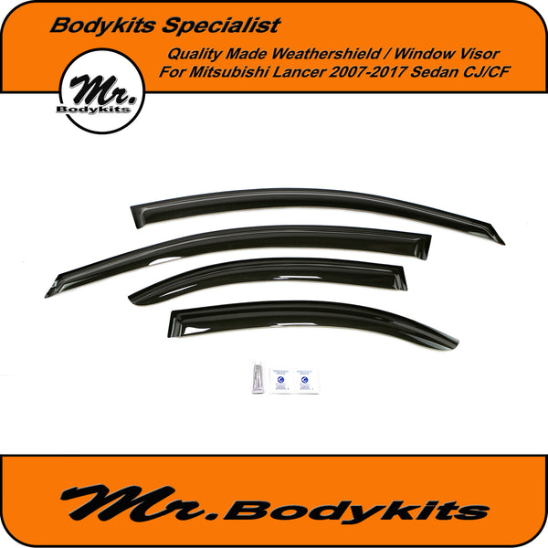 Mitsubishi Lancer Sportback Weathershield Window Visor For Hatch 07-17