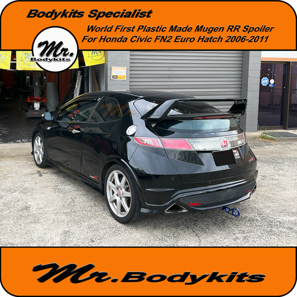 Honda Civic FN2 Plastic Mugen RR Style Rear Boot Spoiler 2006-2011 Hat ...
