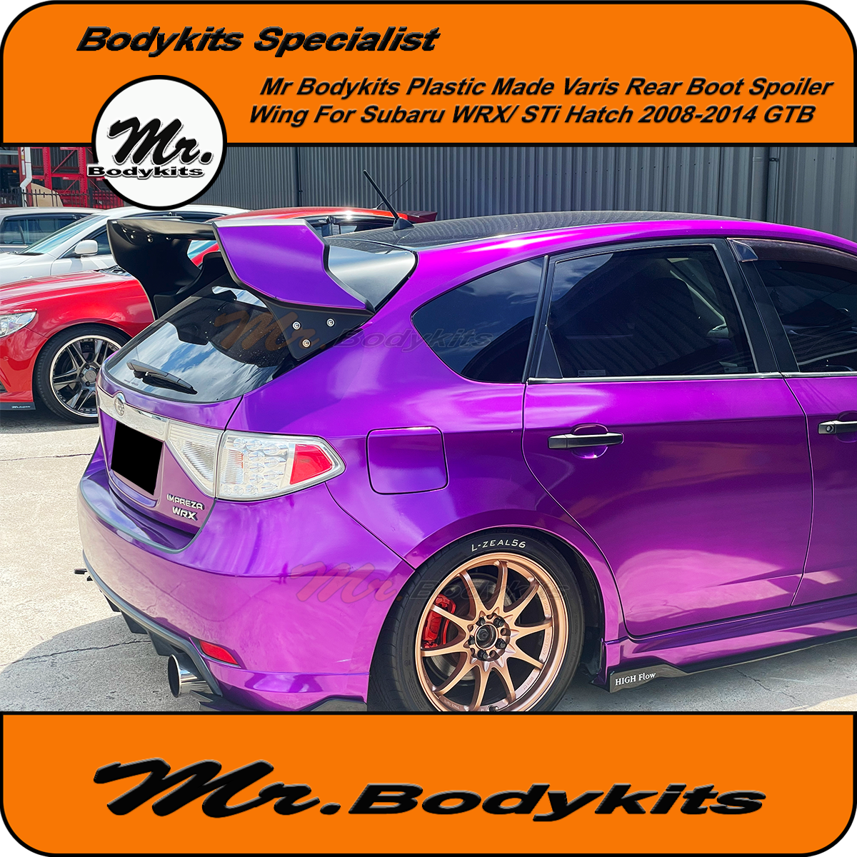 Subaru Impreza WRX /STi 08-14 Hatch G3 Varis Style Rear Boot Spoiler ( - Mr Bodykits