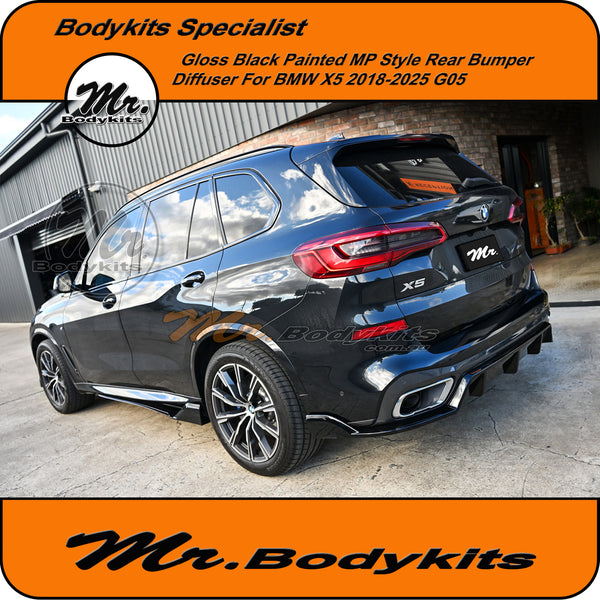 BMW X5 2018-2025 G05 M-performance Style Rear Diffuser for M-Sport Bum ...