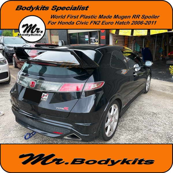 Honda Civic FN2 Plastic Mugen RR Style Rear Boot Spoiler 2006-2011 Hat ...