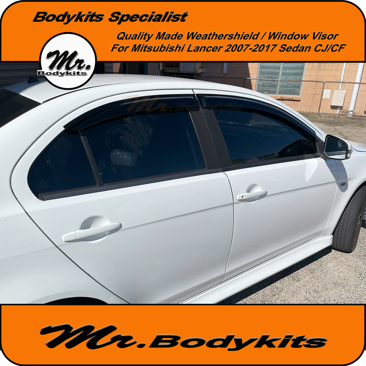 Mitsubishi Lancer Sportback Weathershield Window Visor For Hatch 07-17