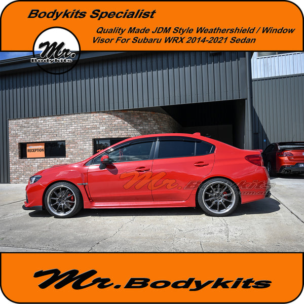 Quality JDM Style Weathershield Window Visor For Subaru WRX VA 2014-20 ...