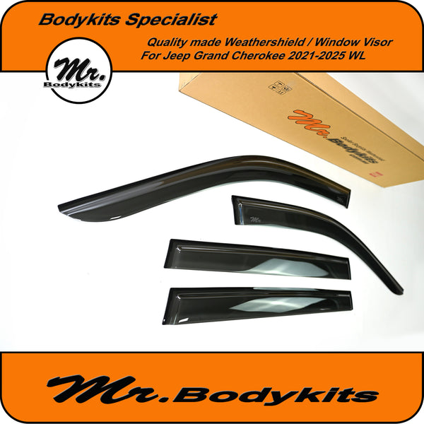 Premium Weathershield Window Visor For Jeep Grand Cherokee 2021-2025 W ...