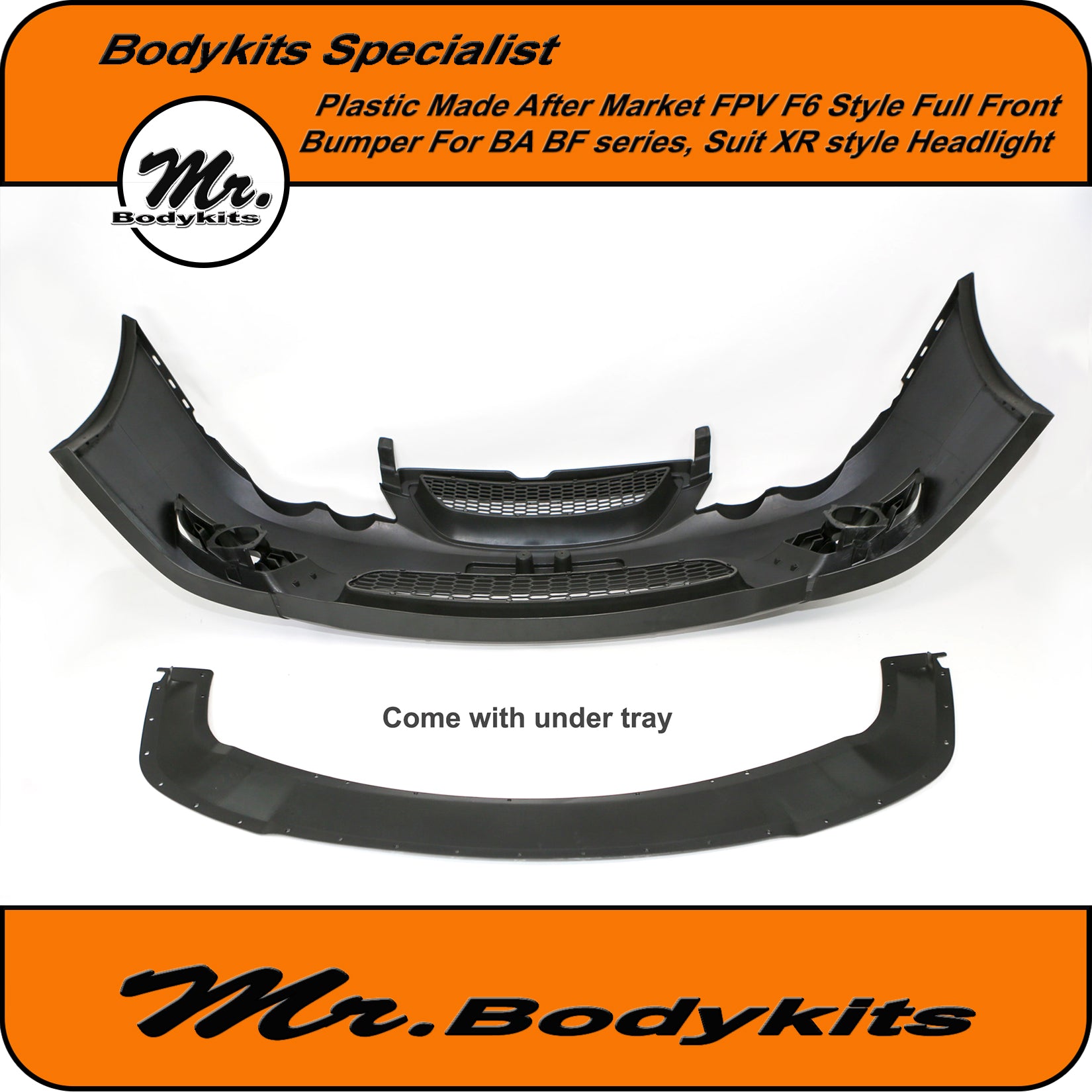 Ford Falcon BA BF Plastic F6 FPV Style Front Bumper For Sedan / Wagon