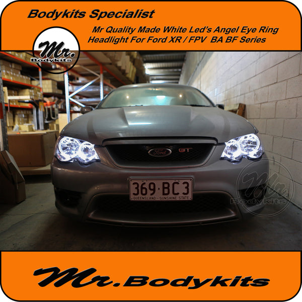 Ford / FPV BA BF Falcon (XR6 / XR8) Quality DRL White Led's Angel Ring ...