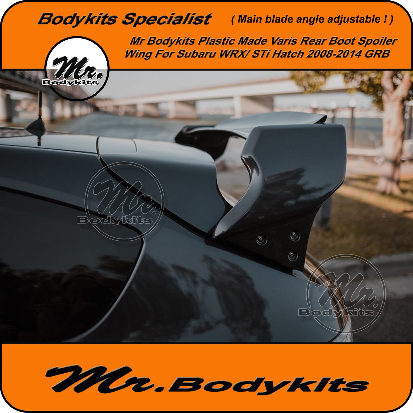 Subaru Impreza WRX /STi 08-14 Hatch G3 Varis Style Rear Boot Spoiler ( - Mr Bodykits