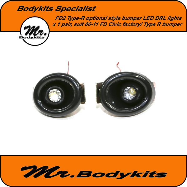 For Honda Civic Factory/Type R Bumper FD2 Type-R optional LED lights ...
