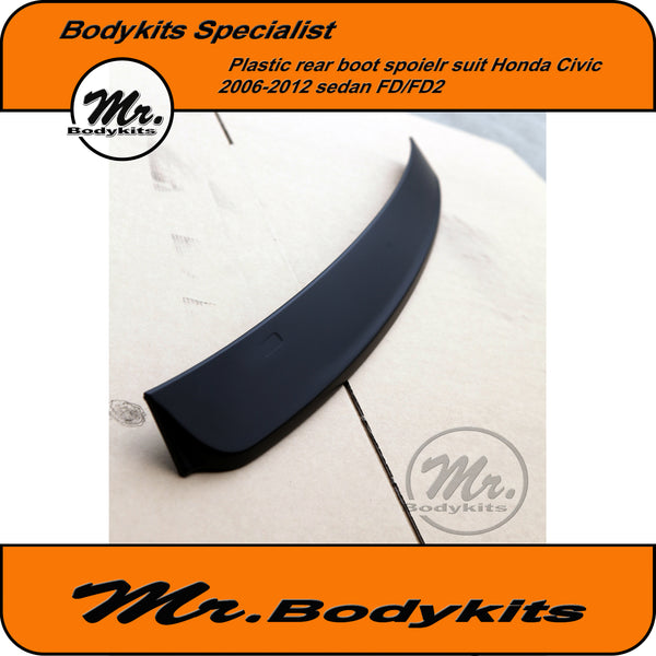 Mr. Mugen RR Rear Roof Spoiler Wing Suit Honda Civic Sedan 06-12 FD ...