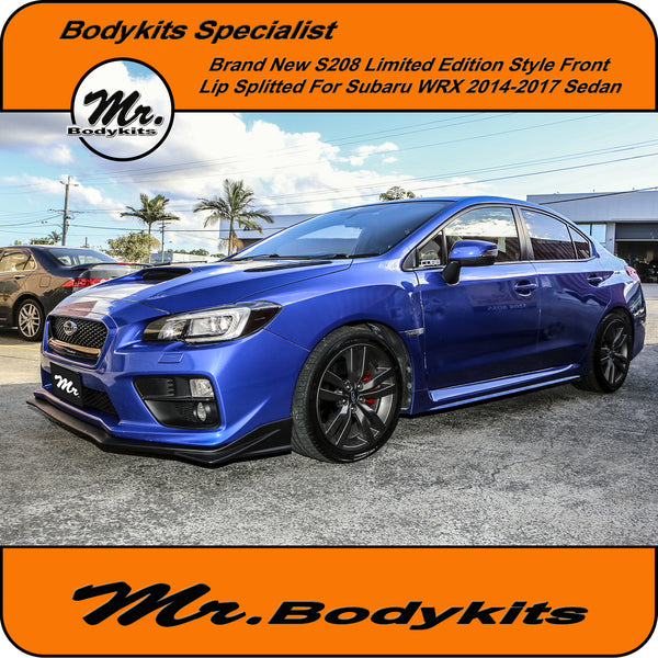 Limited Edition S208 STi Style Front Lip Splitter For Subaru WRX VA 20 ...