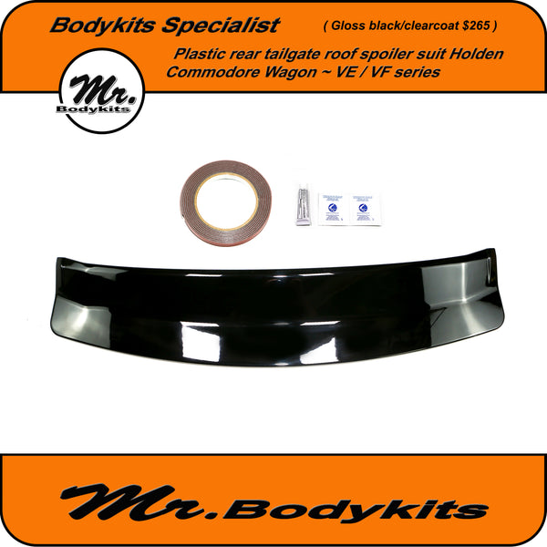 Holden Commodore VE VF Wagon Plastic Rear Spoiler Roof Boot Wing (Unpa ...