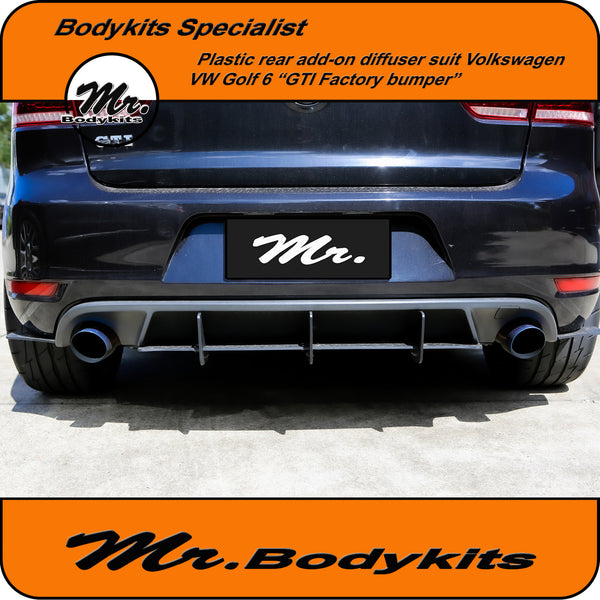 Rear Diffuser Kits Suit Volkswagen VW Golf 6 / MK VI GTI Factory Rear ...