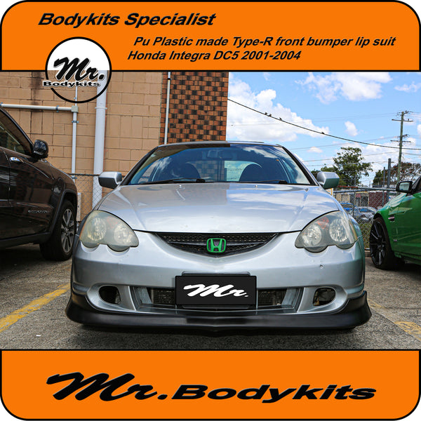 Plastic Type-R Style Front Bumper Lip Suits DC5 Honda Intergra 2001-20 ...