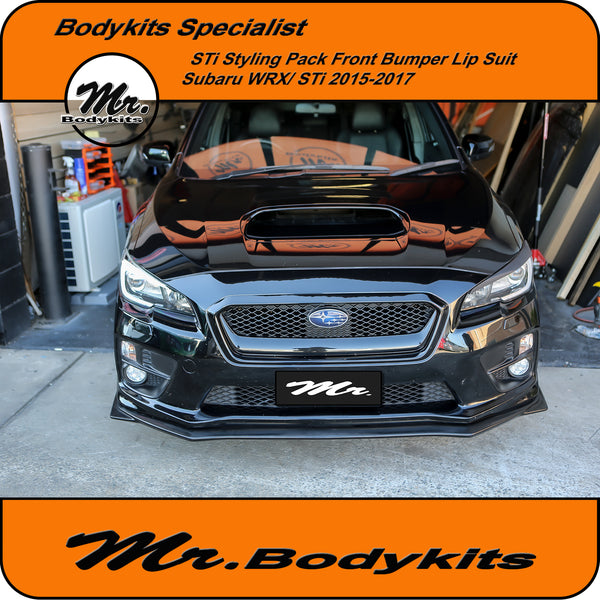 STi Styling Pack Front Bumper Lip Suit 2015-2017 Subaru WRX/STi with f ...