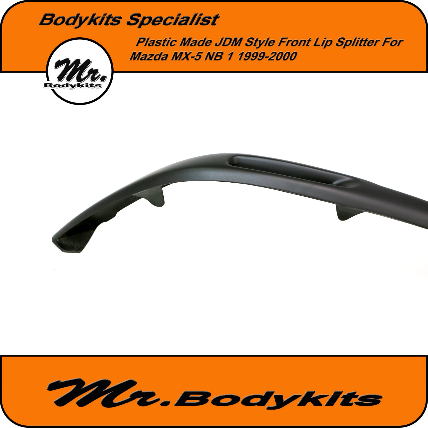 Plastic Made JDM Factory Style Front Lip Splitter For Mazda MX-5 NB 1 ...