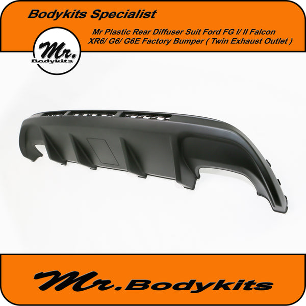 Plastic Rear Bumper Diffuser For Ford Falcon FG XR / G6 Bumper - Twin ...