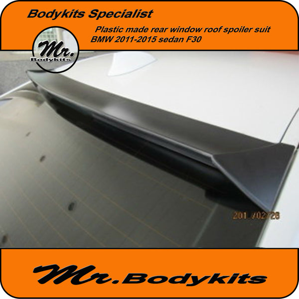 Mr Plastic Made Rear Window Roof Spoiler Wing Suit BMW F30 / F30 LCI 2 ...