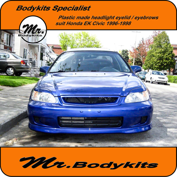 Eyebrow Tape Strips HEADLAMP EYEBROW TRIM Front Headlight Eyelid 1 Apir ...