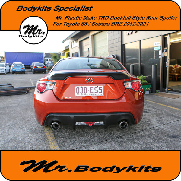 Solid Quality Made TRD Ducktail Spoiler Wing For Toyota 86/ Subaru BRZ ...